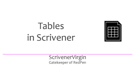 Tables in Scrivener - ScrivenerVirgin