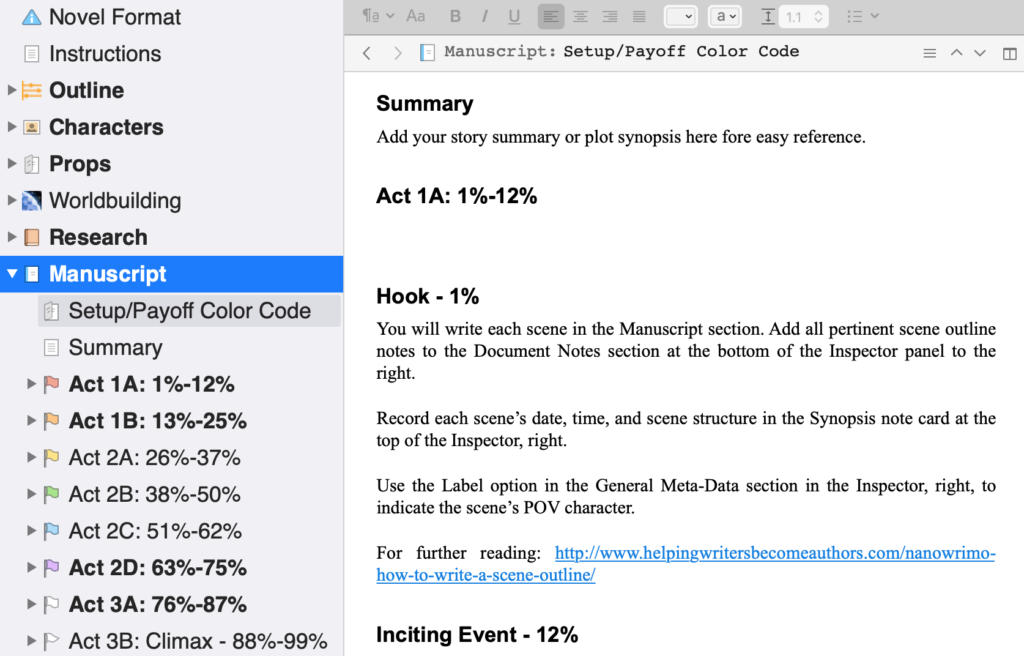 Binder skills: Choosing the best template - ScrivenerVirgin