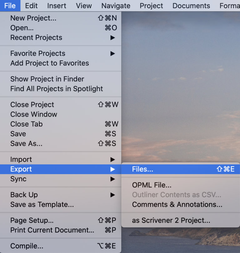 Formatting for printed output - ScrivenerVirgin