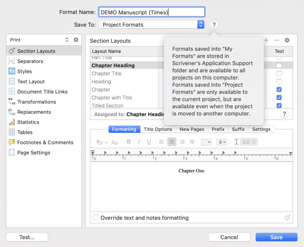 The Scrivener Mindset: Formatting via Compile - ScrivenerVirgin
