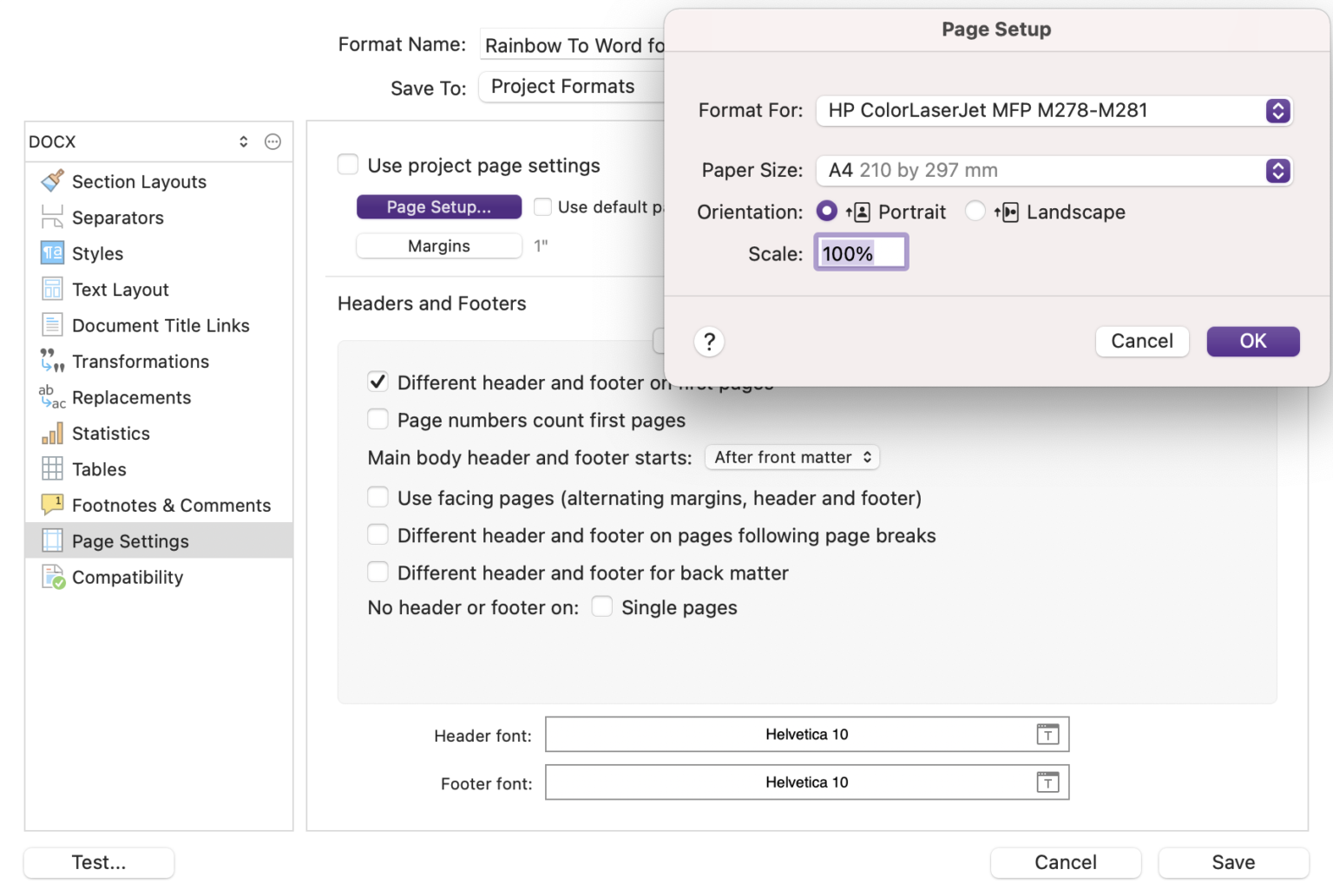 DIY Book Formatting with Scrivener: Page Settings - ScrivenerVirgin