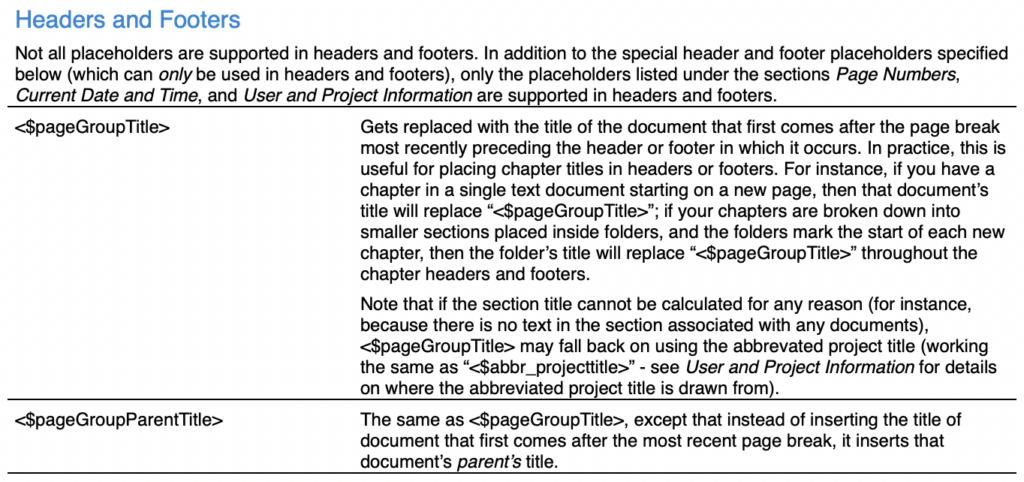 Placeholders: Page Settings - ScrivenerVirgin